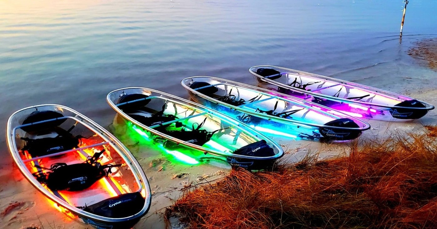 Night Kayak Rental in Radical Rides, Pensacola | Glow Paddle