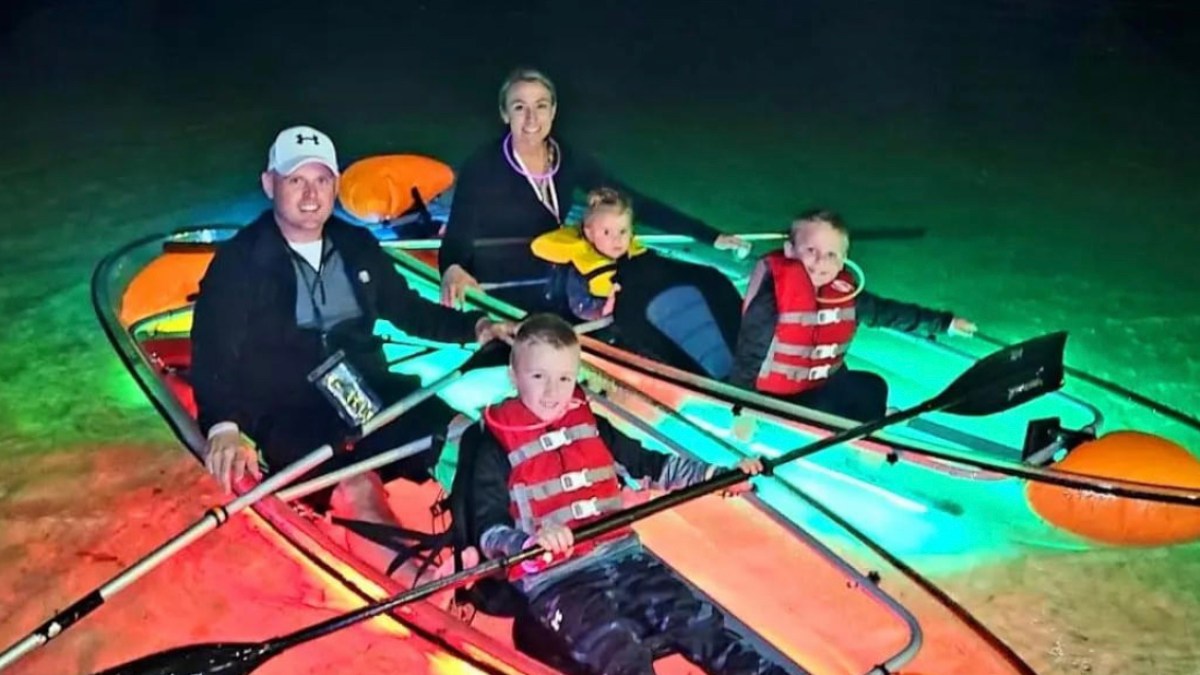 Glow Paddle | Clear Kayak with Lights in Pensacola, Key West, Panama ...