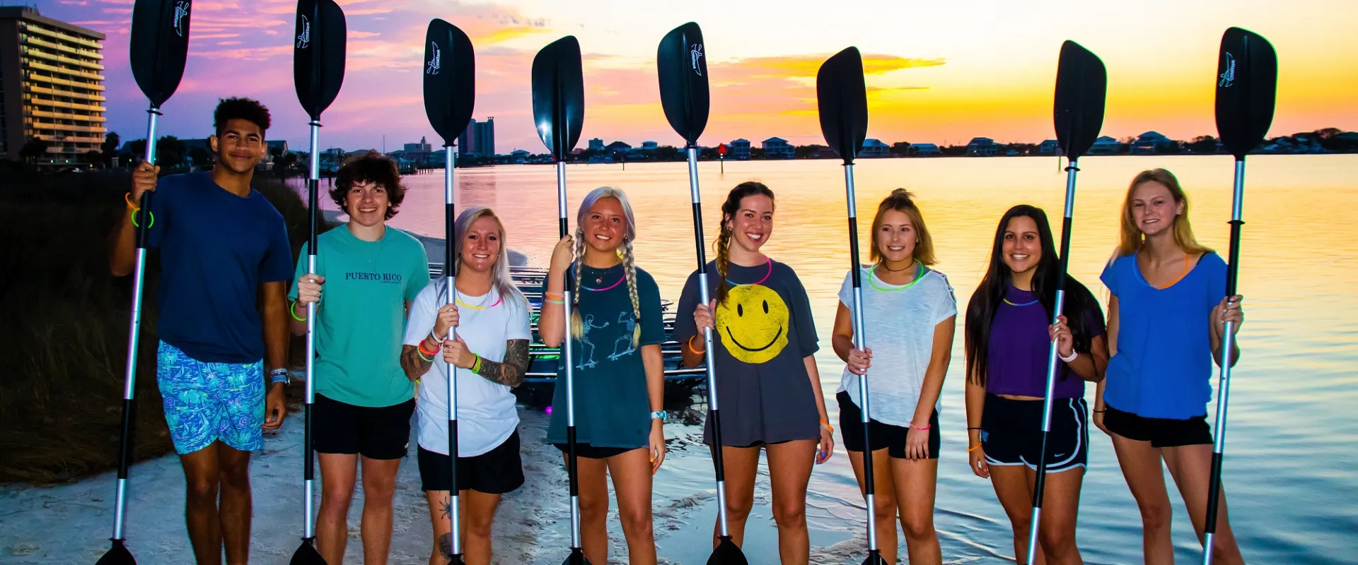 Glow Paddle | Clear Kayak with Lights in Pensacola and Navarre